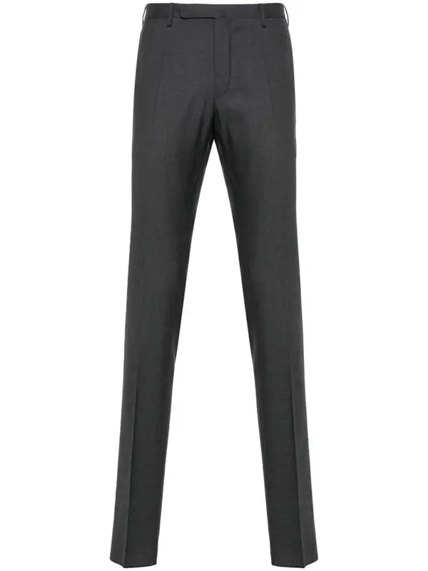 Incotex Slim-fit Virgin Wool Trousers - Grey