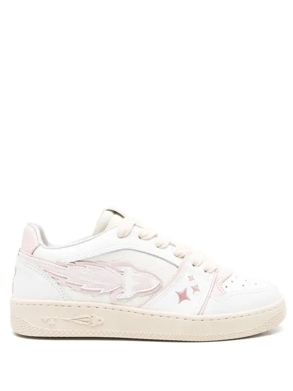 ENTERPRISE JAPAN Ej Egg Rocket Leather Sneakers - White