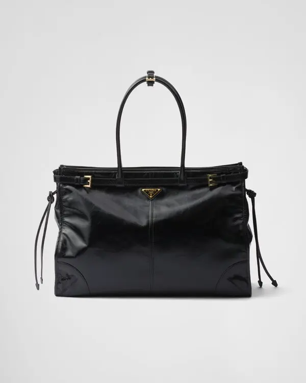 Prada Leather Handbag - Black