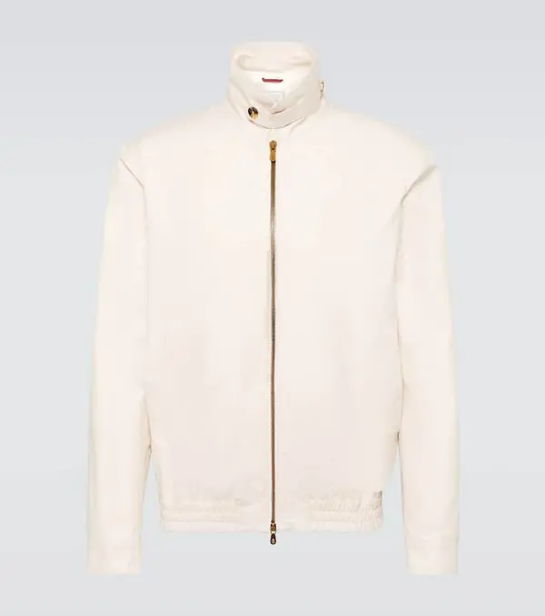 Brunello Cucinelli Cotton-blend Gabardine Blouson Jacket