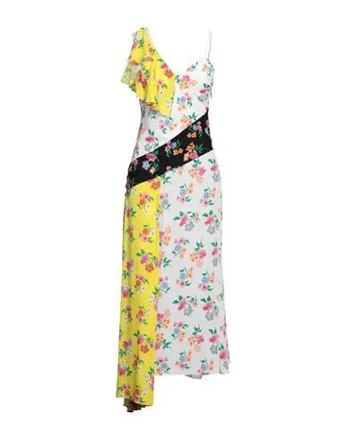 MSGM Midi Asymmetric Dress - White