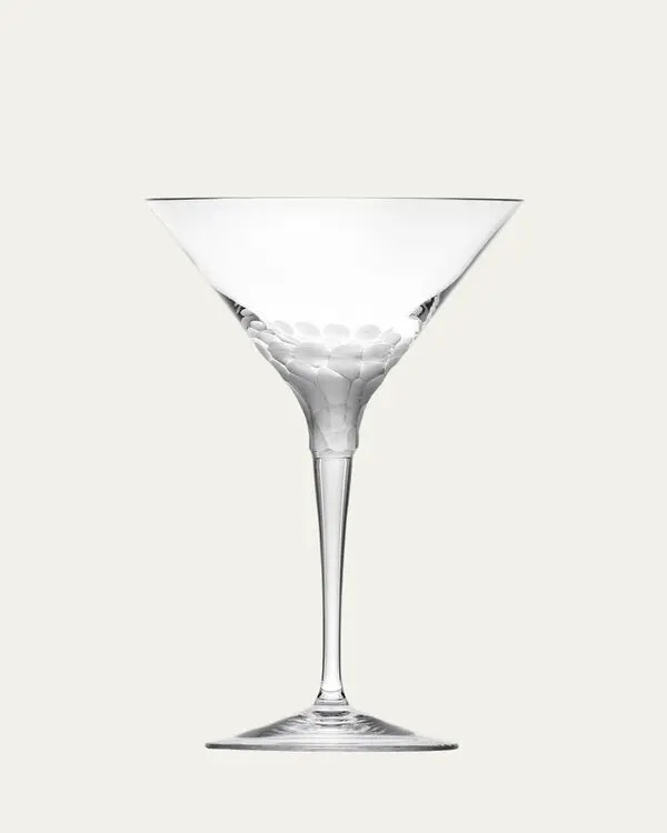 MOSER Pebbles Stemmed Martini Glass