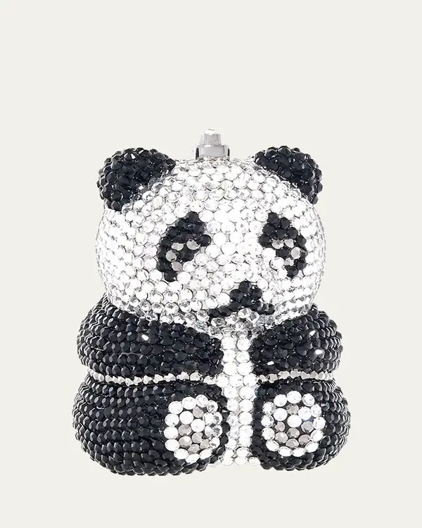 Judith Leiber Ling Panda Crystal Pillbox