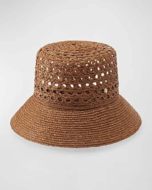 Helen Kaminski Retro Lace Braid Bucket Hat - Nutshell