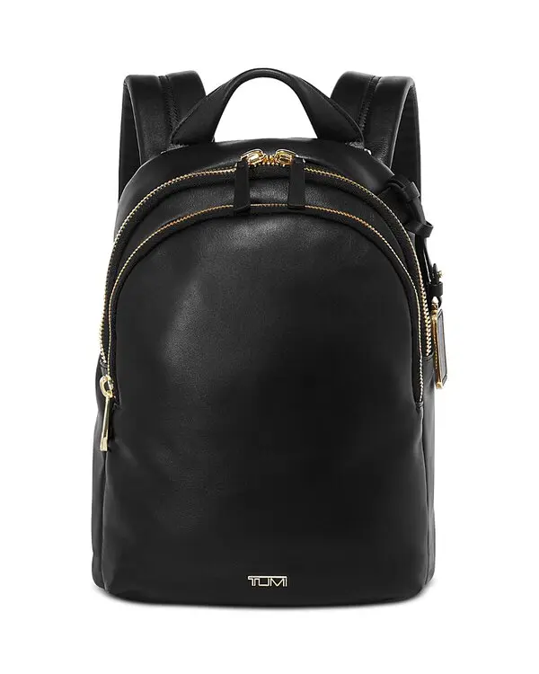 Tumi Dasha Leather Backpack - Black | Editorialist