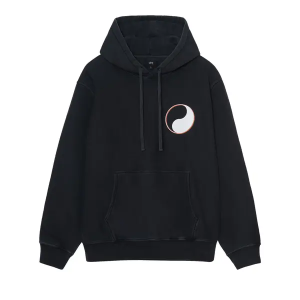 StÜssy X Our Legacy Drop Shadow Pigment Dyed Hoodie - Black