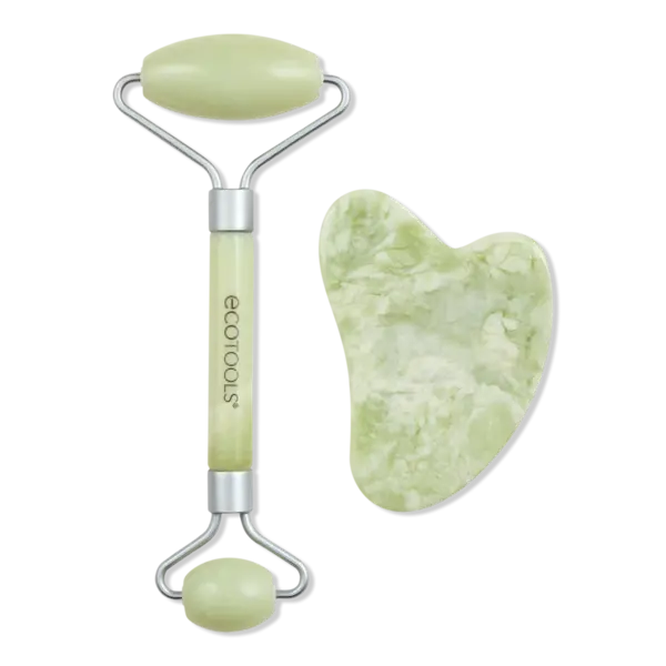 ECOTOOLS Jade Roller + Gua Sha Stone Facial Duo