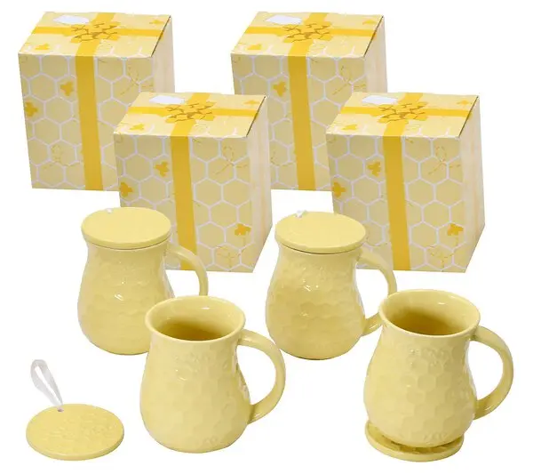 TEMP-TATIONS Set Of 16-oz Mugs W/ Ornaments