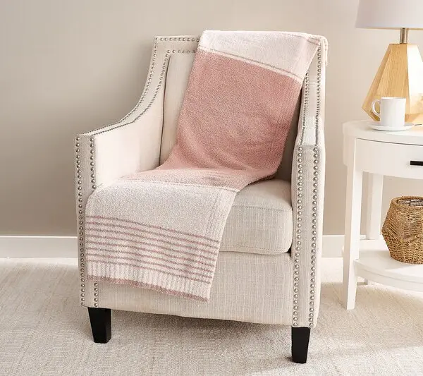 Barefoot Dreams As Is 45'x60' Cozychic Stripe Blanket