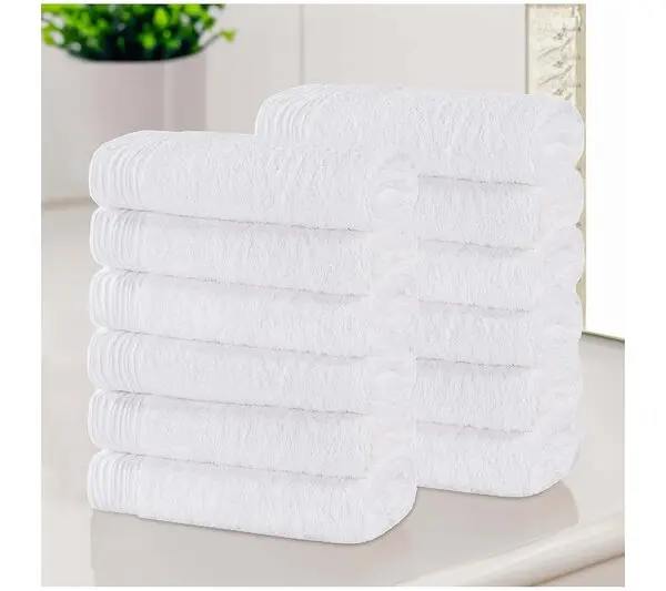 SUPERIOR Rayon Made From Bamboo Face Towel Se T Of 12