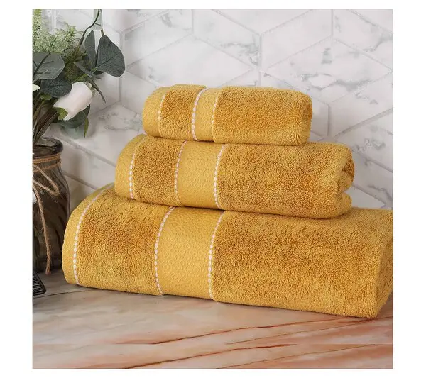 SUPERIOR Niles Egyptian Giza Cotton Ultra-plush 3-pc Towel Set