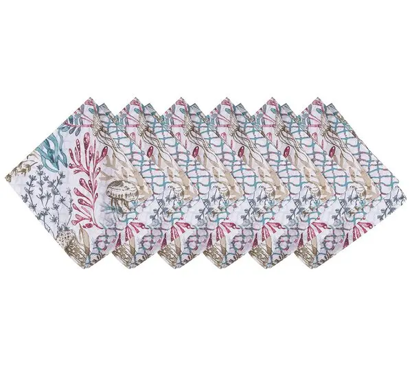 VALERIE PARR HILL Delphina Reef Napkin Set Of 6 Valerie