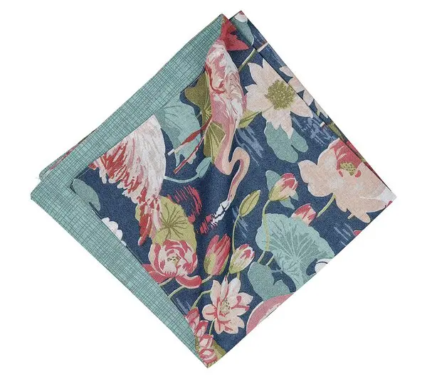 VALERIE PARR HILL Flamingo Lagoon Napkin Set Of 6 Valerie