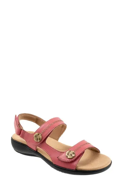 Trotters Romi Stitch Slingback Sandal - Fuchsia