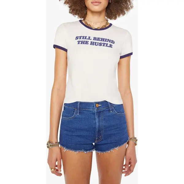 MOTHER Cotton Graphic Baby T-shirt - Still Behind The Hustle