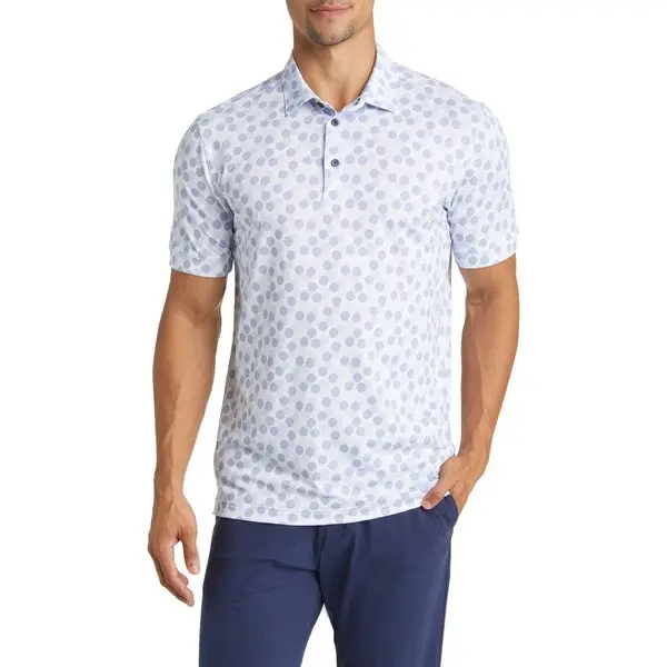 Mizzen+main Versa Performance Golf Polo - White Eclipse