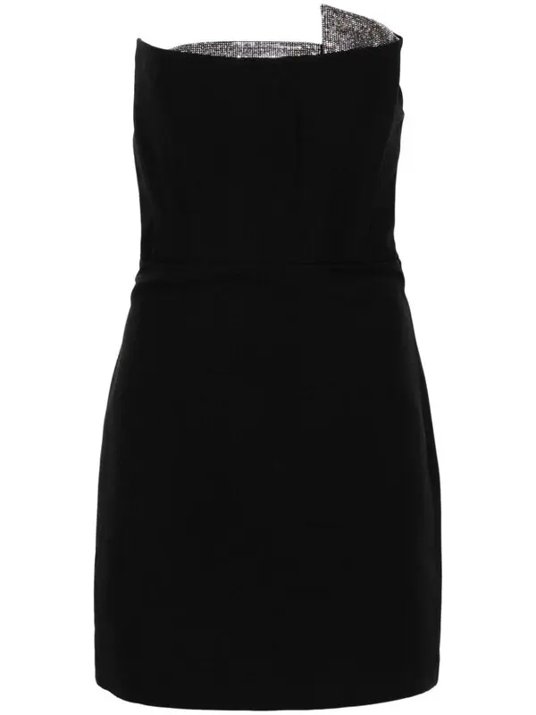 Roland Mouret Rhinestone-embellished Strapless Minidress