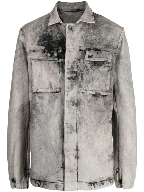 Boris Bidjan Saberi Distressed Denim Jacket