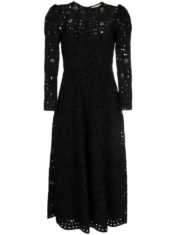 Elie Saab Corded-lace Midi Dress