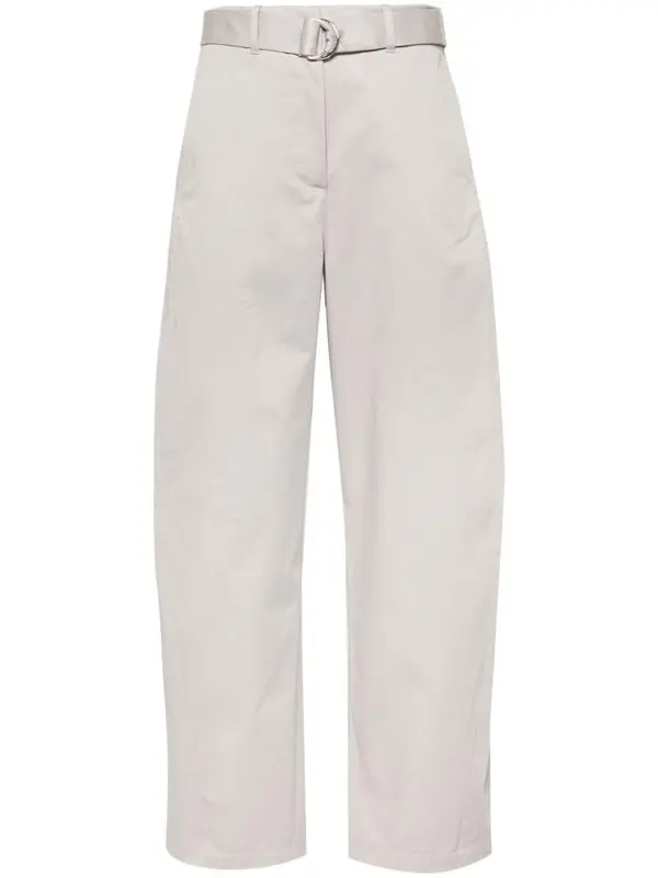MSGM Wide-leg Twill Trousers