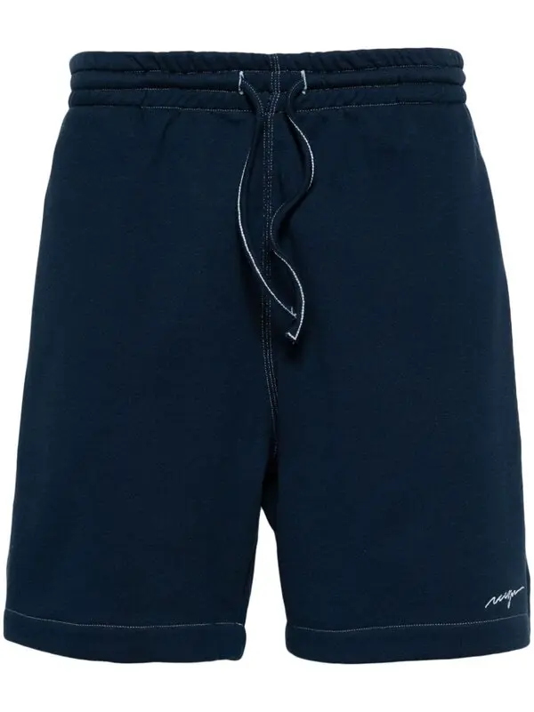 MSGM Logo-embroidered Track Shorts