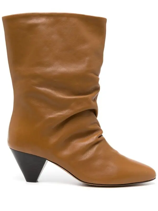 Isabel Marant Reachi Leather Boots - Brown