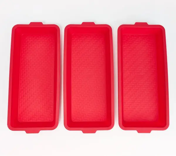 CHICAGO Metallic Set Of 3 Medium Siliconebaking Trays
