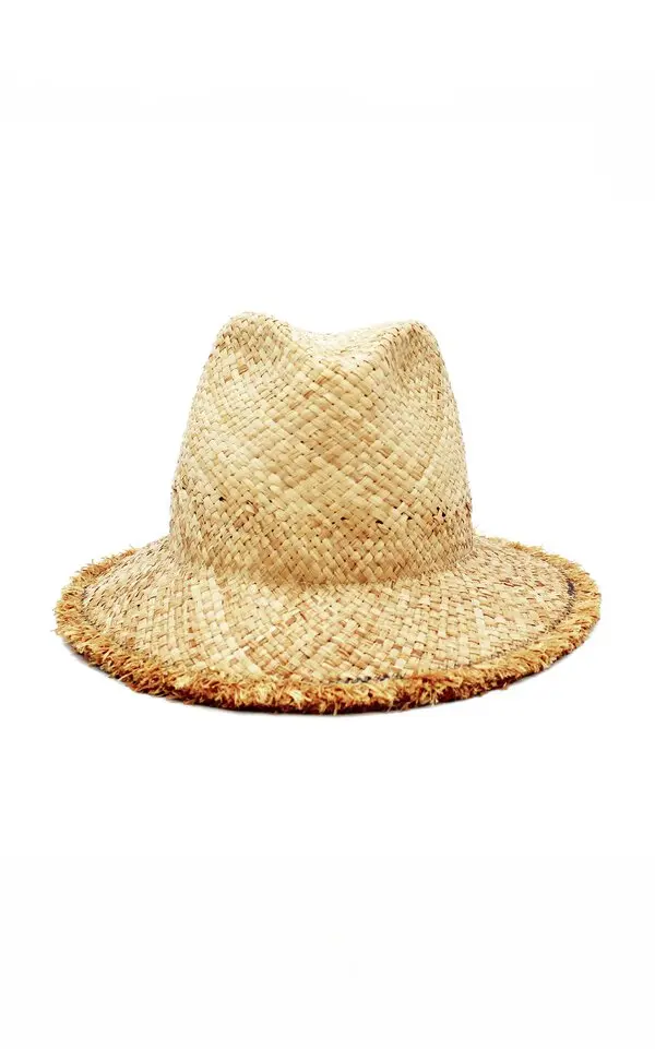 Lola Hats Dad's Woven Raffia Hat Os - Neutral | Editorialist