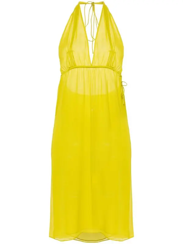 Christopher Esber Springs Silk Midi Dress