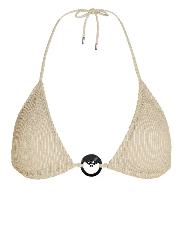 Karl Lagerfeld Fan Charm Triangle Bikini Top