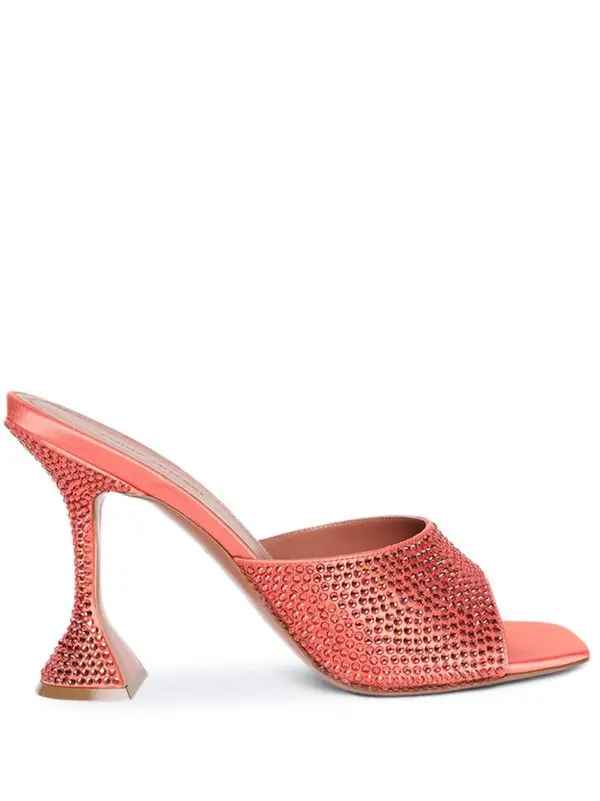 Amina Muaddi 95mm Lupita Sandals