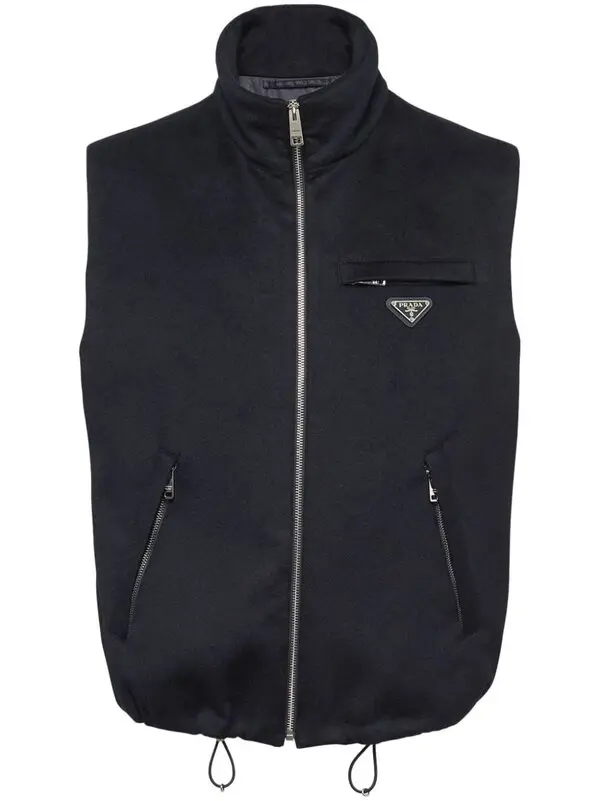 Prada Cashmere Down Vest - Blue
