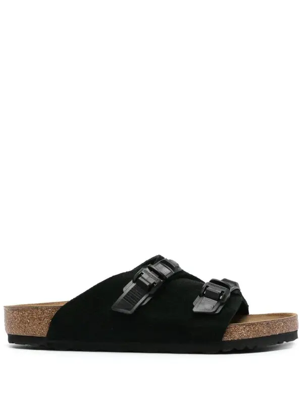 BIRKENSTOCK Arizona Suede Sandals - Black