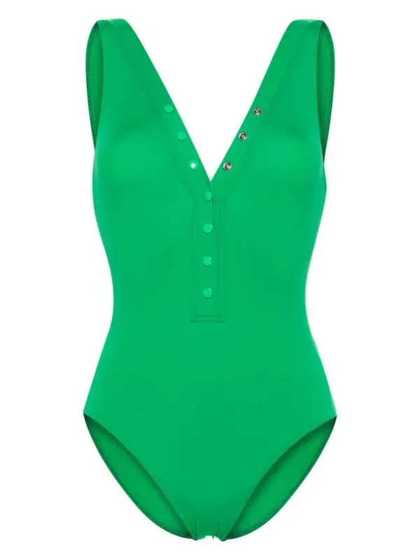 ERES Icône V-neck Swimsuit - Green