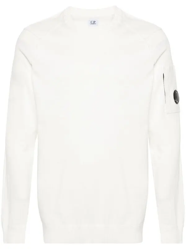 C.P. COMPANY Cotton Sweater - Neutrals