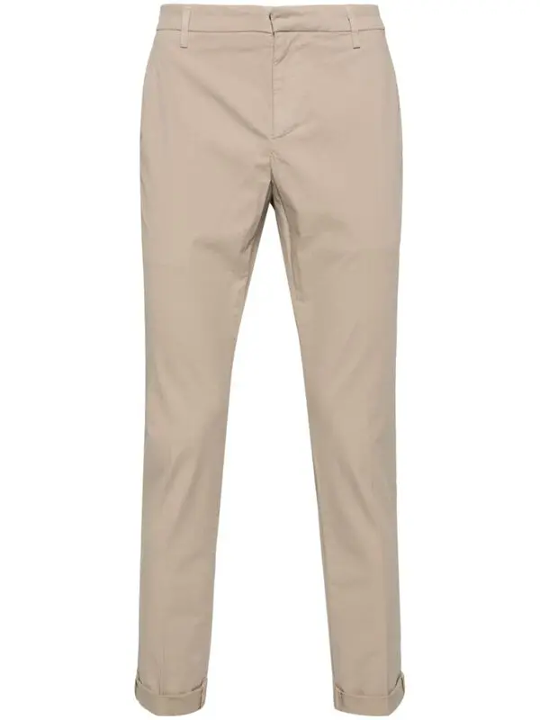 DONDUP Slim-fit Chino Trousers - Neutrals