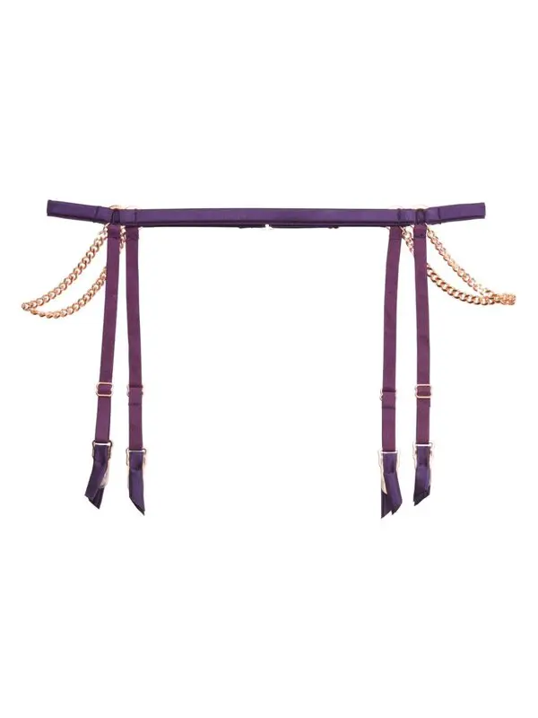 purple garter belt Maison Close L'Amoureuse Garter Belt in Purple 560711 – Anna Bella Fine  Lingerie main image 1