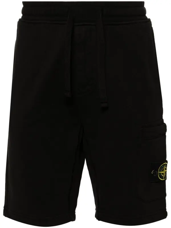 Stone Island Compass-badge Cotton Track Shorts