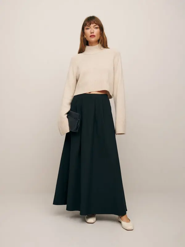REFORMATION Petites Lucy Skirt - Black