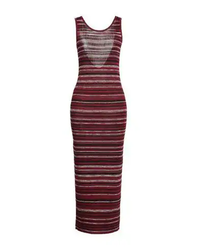 Missoni Ribbed Knit Maxi Dress - Red