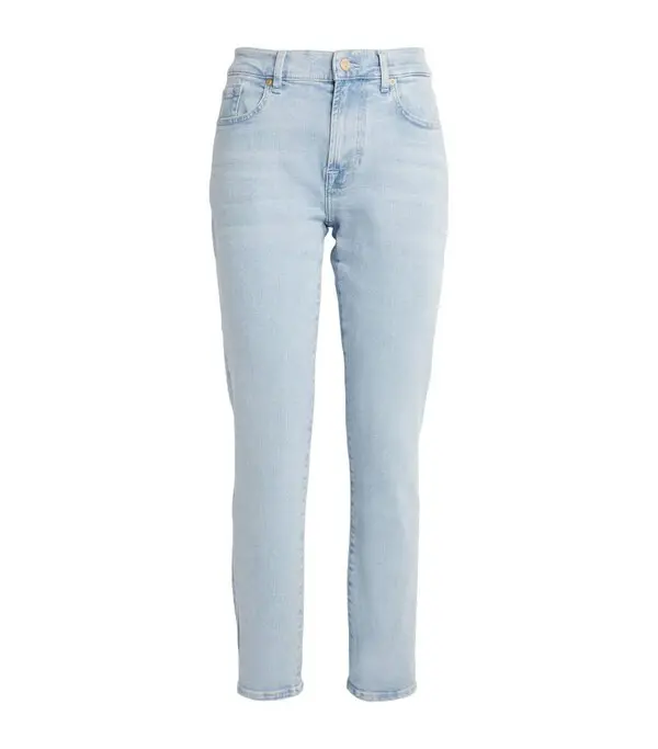 For All Mankind Relaxed Skinny Slim Illusion Jeans In Blue 50