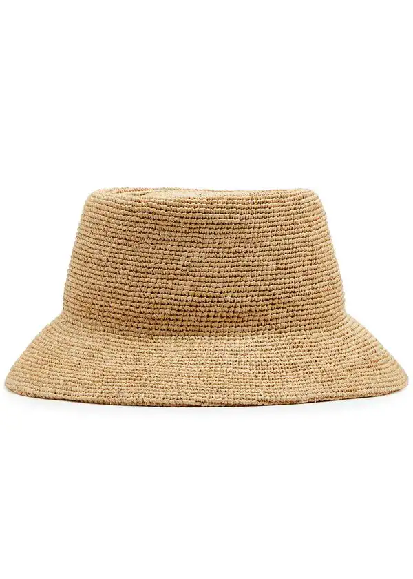 Lack Of Color Inca Raffia Bucket Hat - Natural | Editorialist