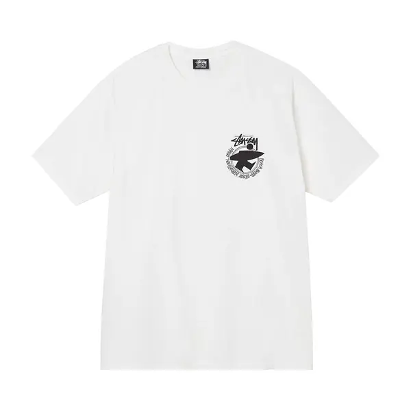 StÜssy Beach Roots Pigment Dyed Tee - White