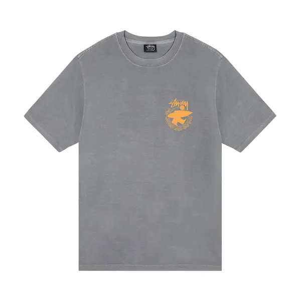 StÜssy Beach Roots Pigment Dyed Tee - Grey