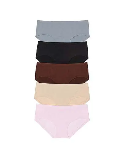 Pink 5-pack Seamless Hiphugger Panties