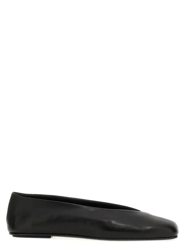 Buy THE ROW Eva Two' Ballet Flats - Black At 33% Off | Editorialist