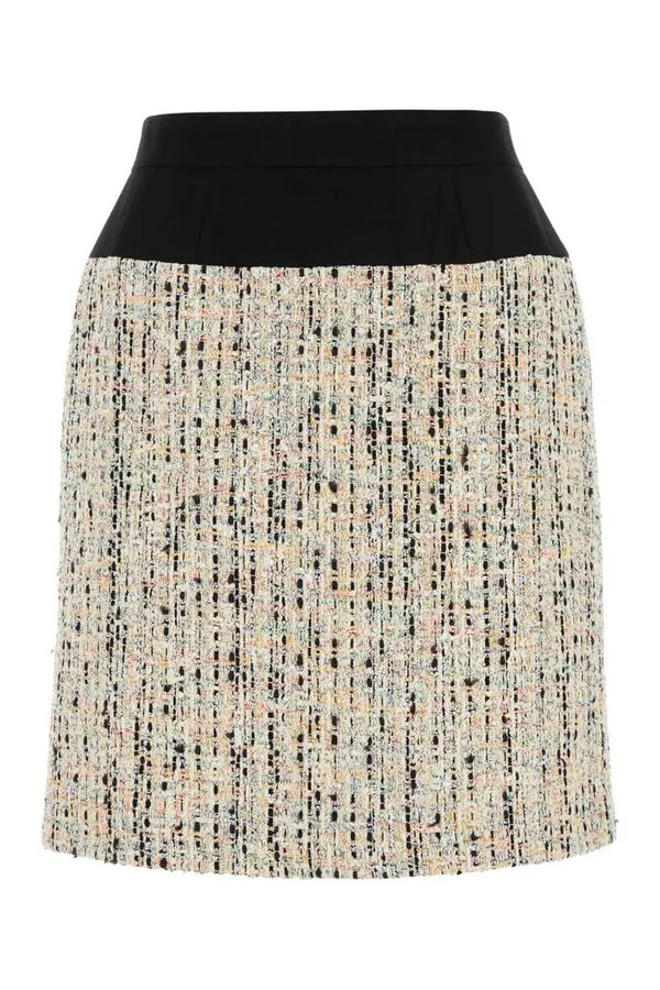 Alexander McQueen Boucle Skirt - Multicoloured