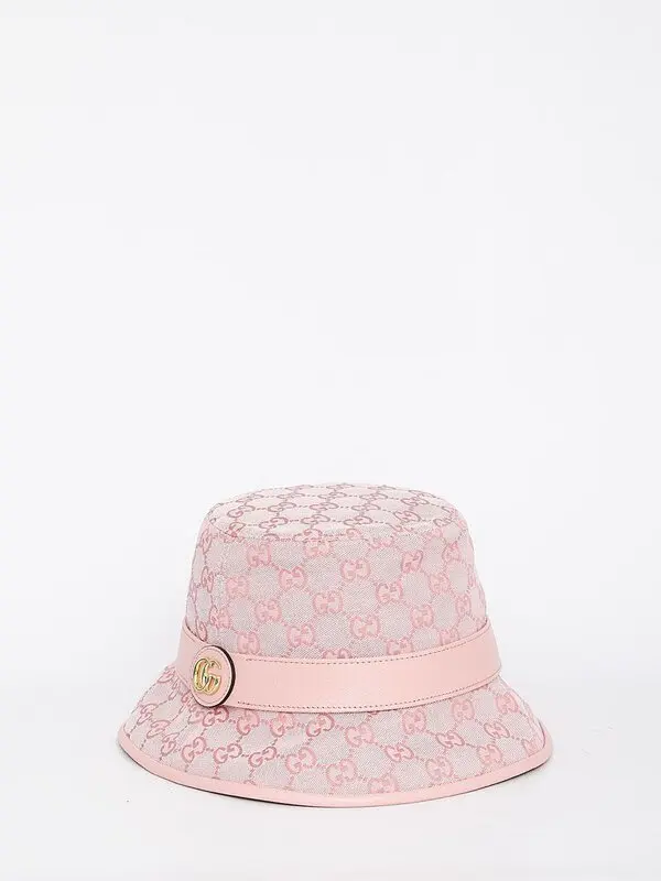Buy Gucci Gg Fabric Bucket Hat - Pink At 33% Off | Editorialist