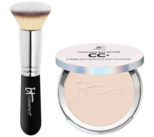 IT COSMETICS Cc+ Perfecting Powder Foundationw/ Brush