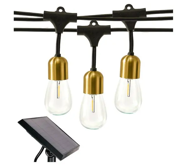 BRIGHTECH Glow Solar Led 1w S14 27 Ft Hanging S Tring Lights